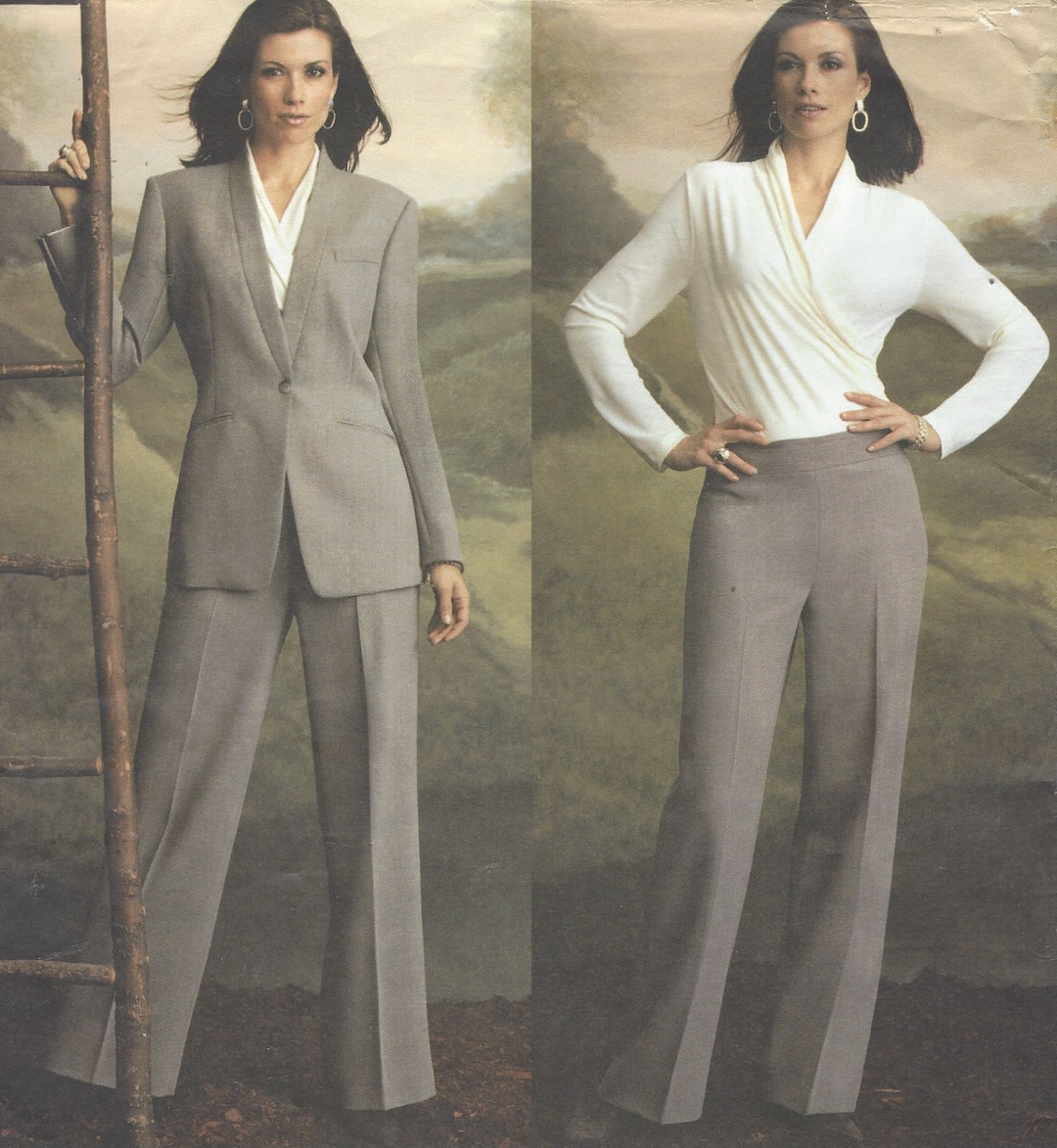 Vogue Sewing Pattern 2759 Anne Klein Womens Jacket, Wrap Top, & Pants ...