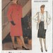 80s Joseph Picone Womens Jacket and Skirt Vogue Sewing Pattern 1388 ...