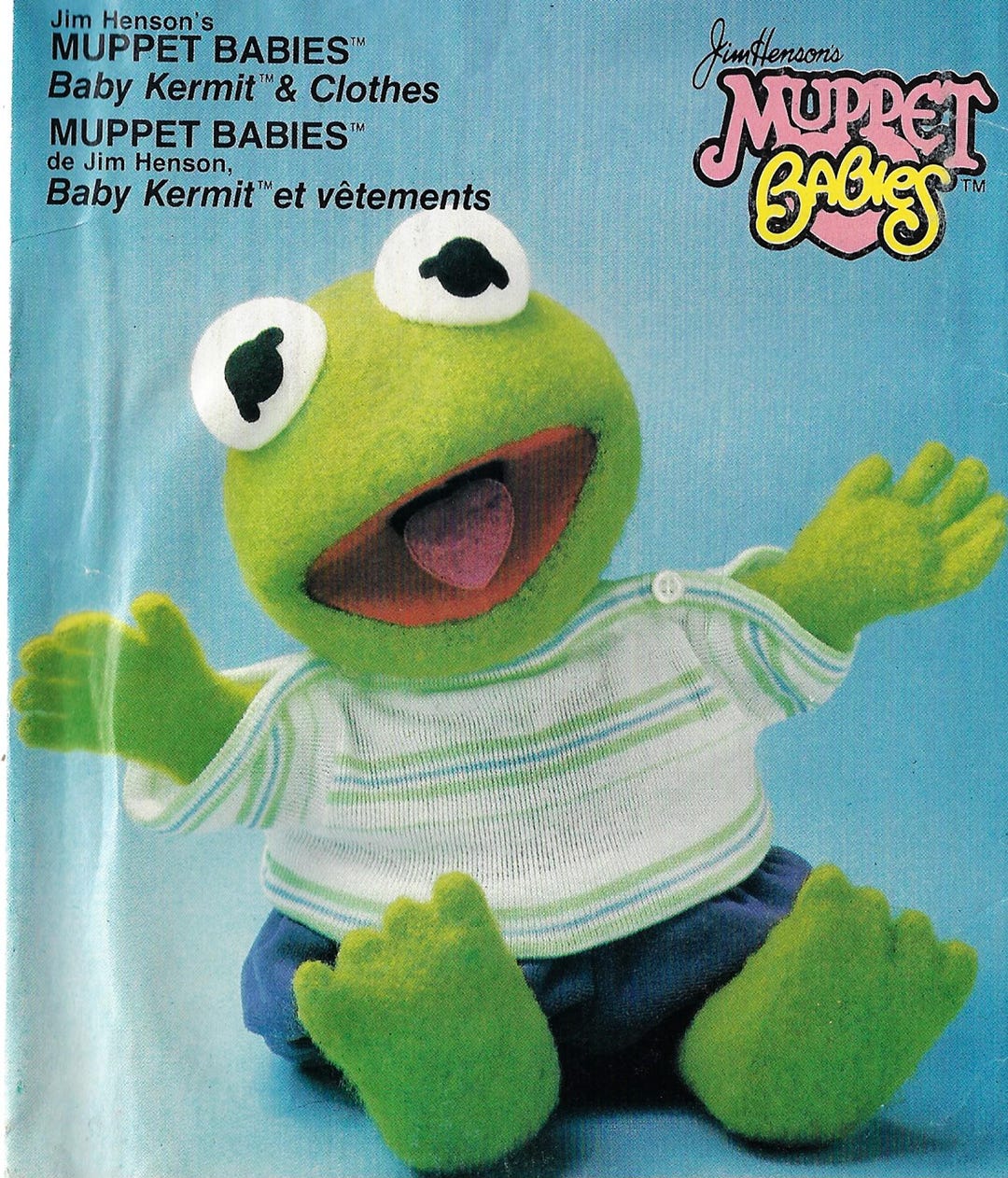 80s Jim Henson's Muppet Babies Baby Kermit & Clothes Vogue Sewing ...