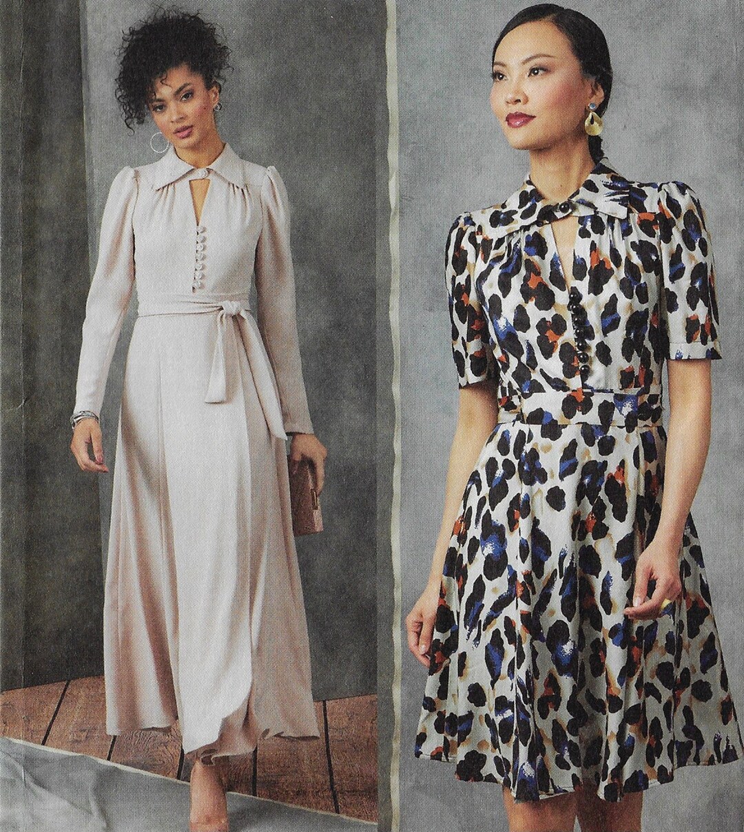 Womens Wrap Skirt Dress With Variations Vogue Sewing Pattern V1908 ...