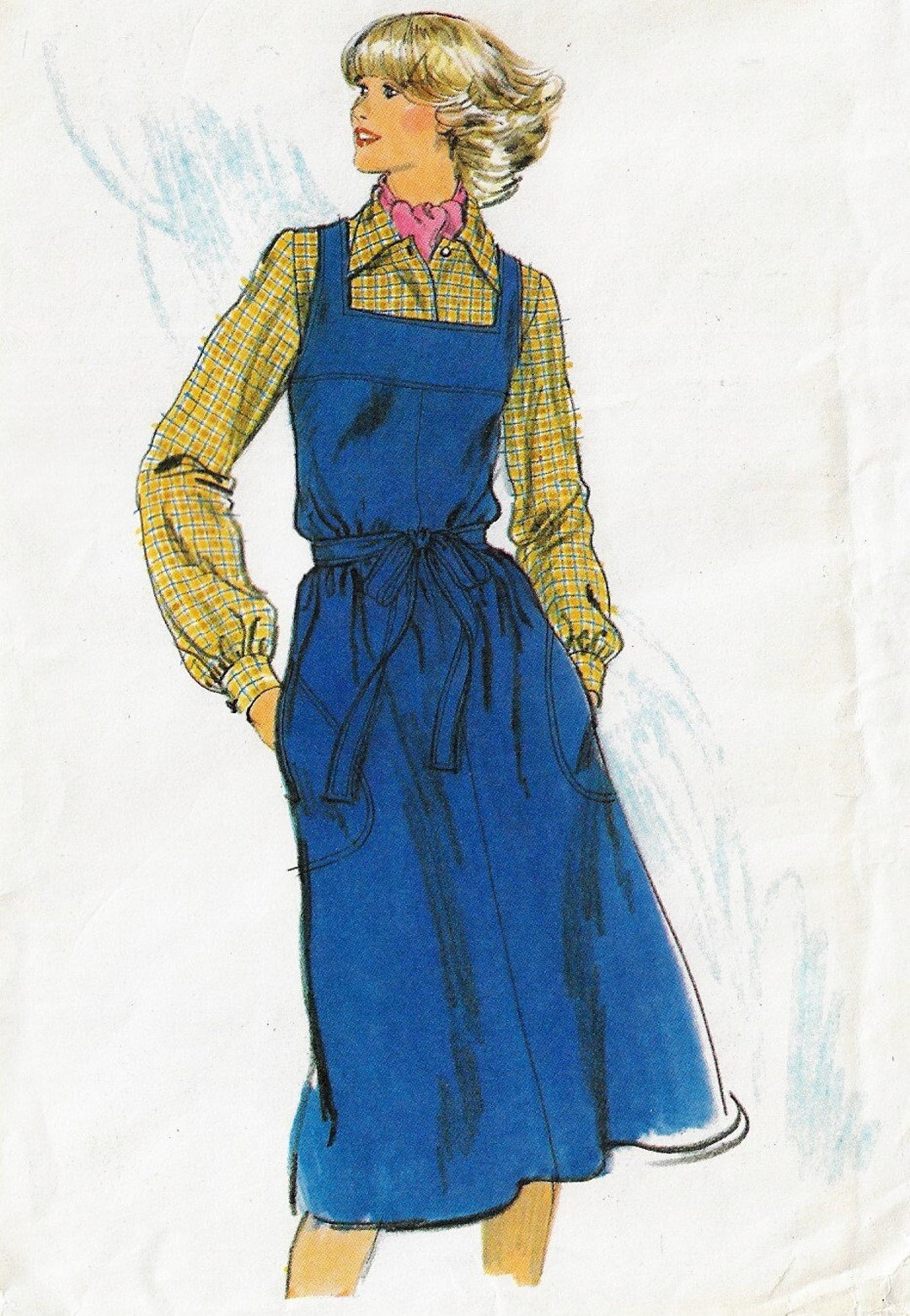 70s Womens A-line Jumper & Blouse Perfect for Denim Vogue Sewing ...