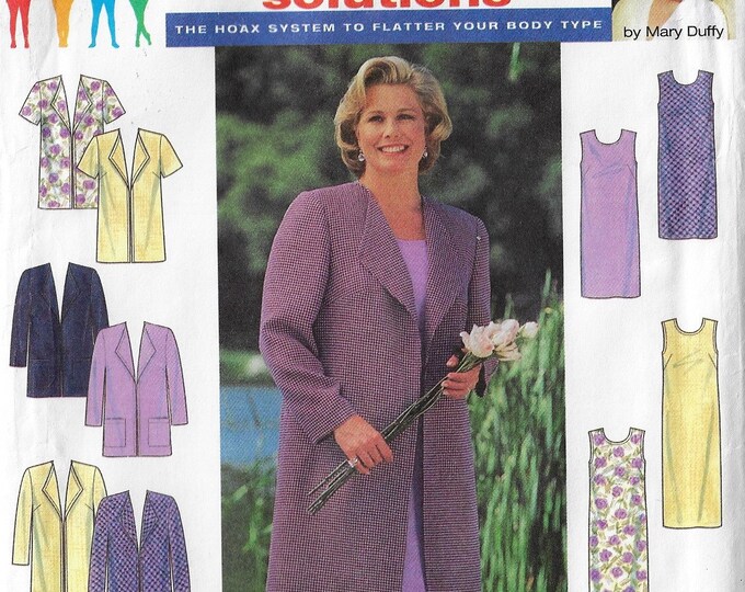 90s Simplicity Sewing Pattern 8003 Mary Duffy Womens Coat or Jacket ...