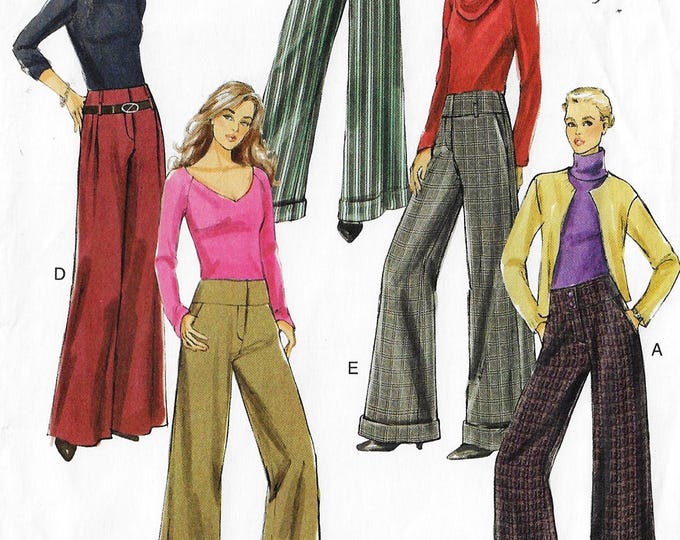 Womens Contour Waist Pants With Variations Vogue Sewing Pattern V8131 ...