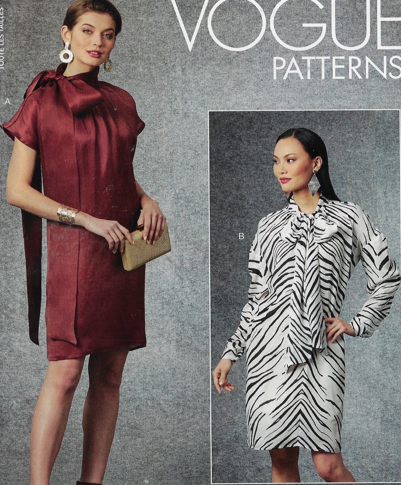 Sandra Betzina Womens Dress With Dramatic Bow Vogue Sewing - Etsy