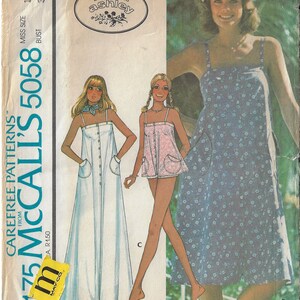 70s Laura Ashley Womens Boho Sundress 2 Lengths or Top Mccalls Sewing ...