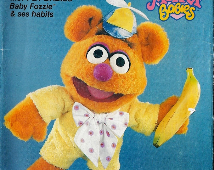 80s Jim Henson's Muppet Babies Baby Fozzie Doll & Clothes Vogue Sewing ...