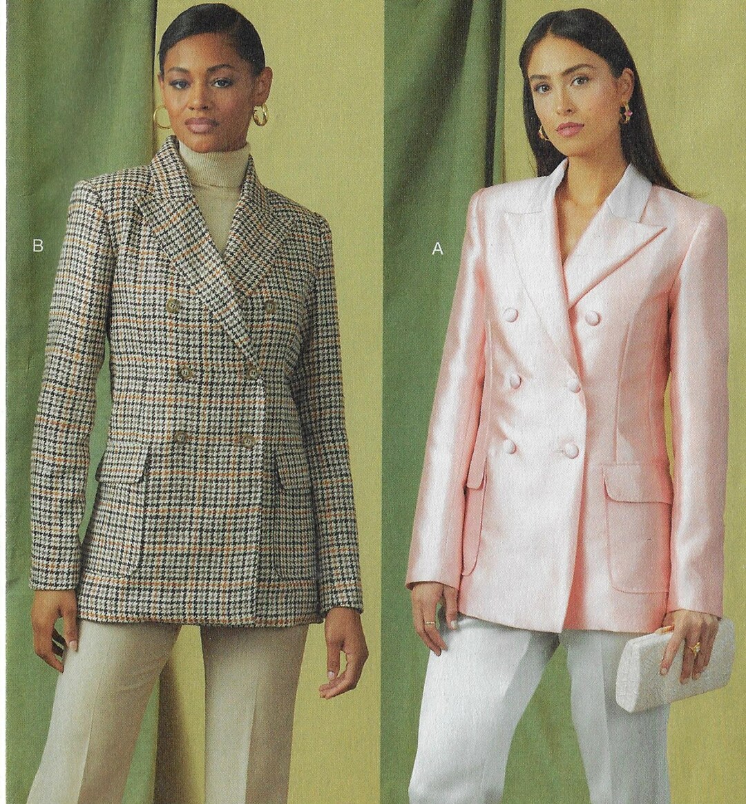 Double Breasted Jacket Vogue Sewing Pattern V1927 Size 18 20 22 24 26 ...