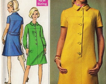 60s Women Nehru Jacket, Skirt & Bell Bottom Pants Simplicity Sewing ...