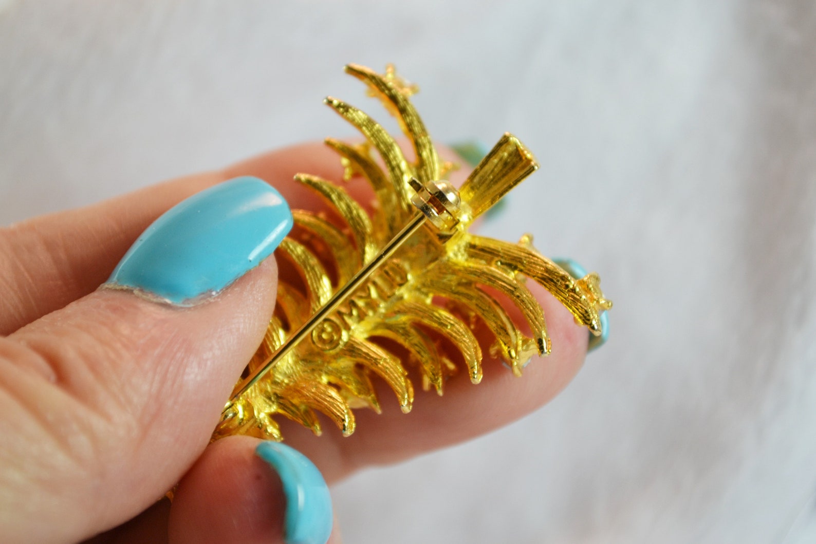 Vintage MYLU Christmas Tree Brooch Faux Pearl and Aurora - Etsy