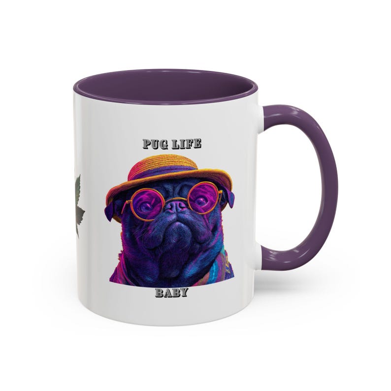 Colorful Dog-themed Coffee Mug | Perfect Gift for Pet Lovers, Pug Life ...