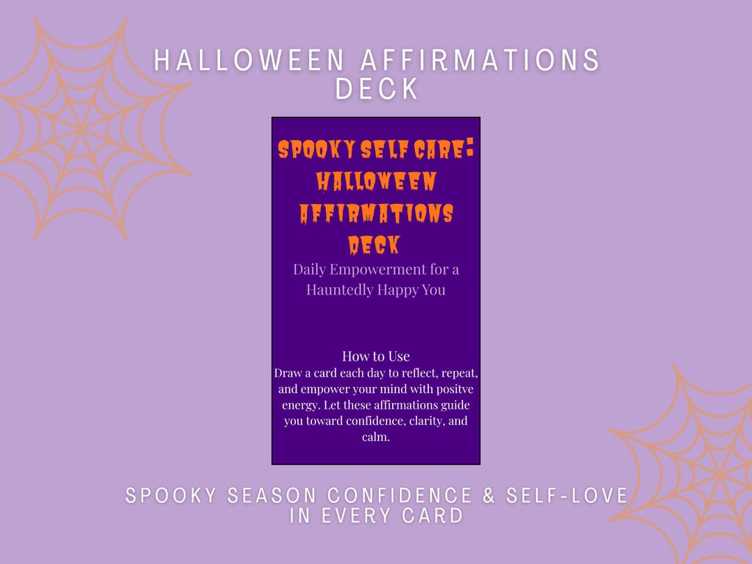 Halloween Affirmation Cards | Self-love & Confidence Deck for ...