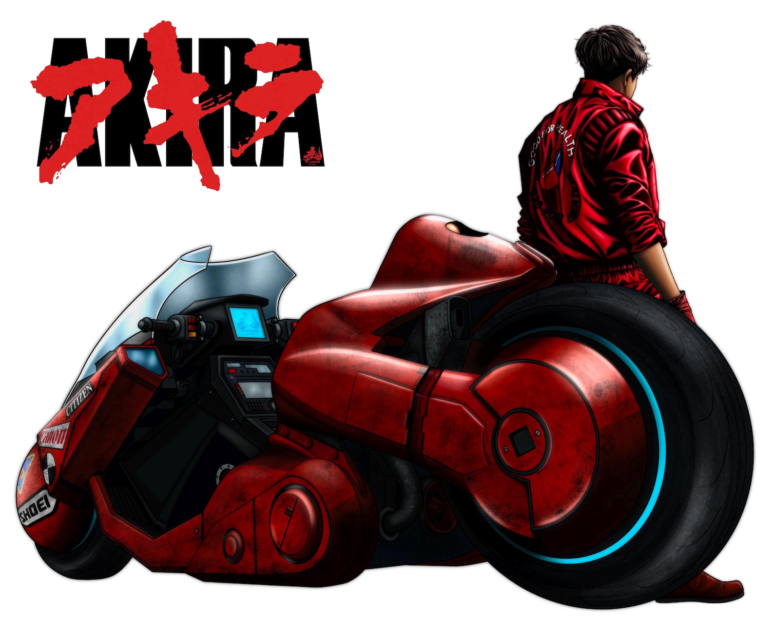 AKIRA アキラ, Shotaro Kaneda 金田正太郎 and His Bike Poster X Sfu_illustration ...
