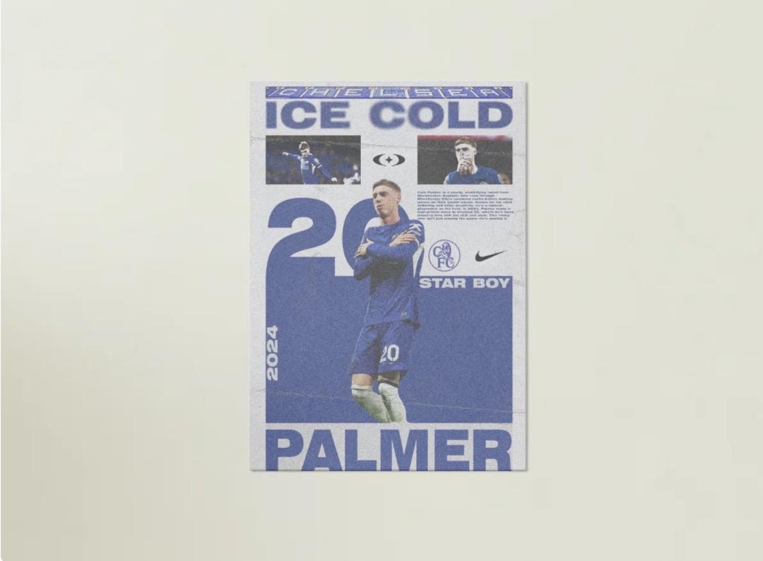 Cole Palmer “ice Cold” Poster - Etsy