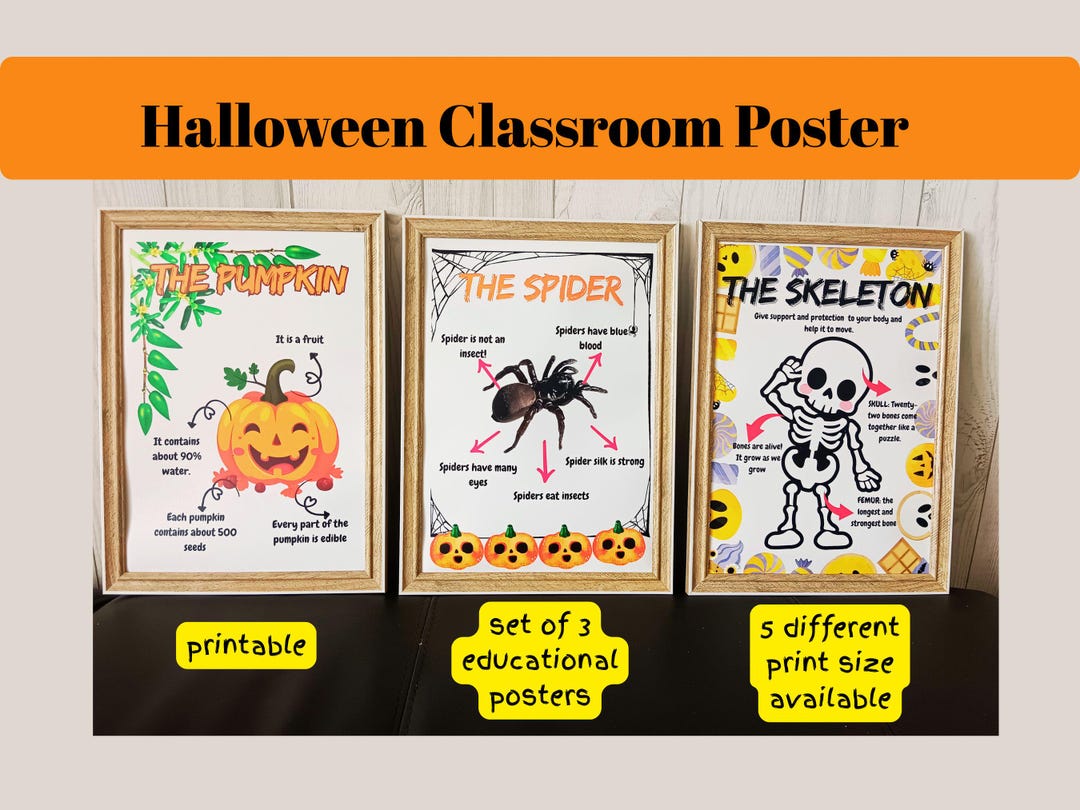 Halloween Classroom Posters : Spooky Science Poster With Skeleton ...