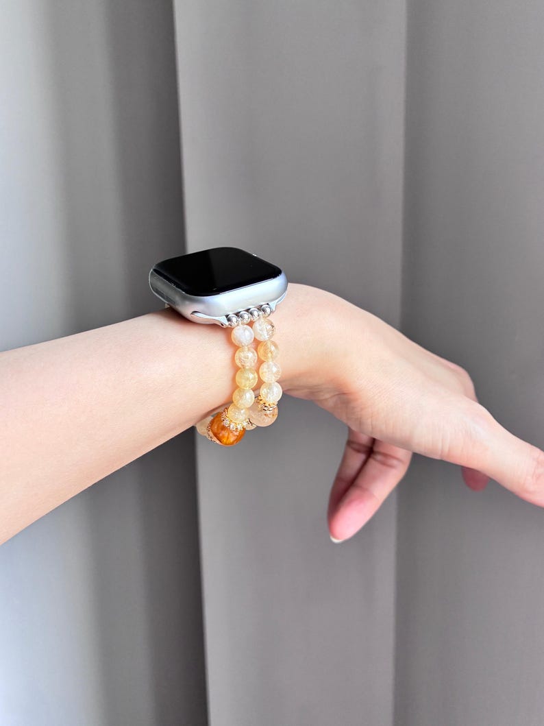 Exclusive Double Crystal Apple Watch Band: Custom Wealth Magnet. Fits ...