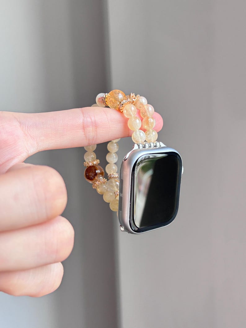 Exclusive Double Crystal Apple Watch Band: Custom Wealth Magnet. Fits ...