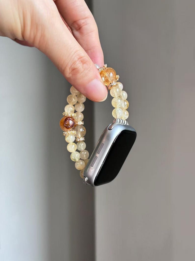 Exclusive Double Crystal Apple Watch Band: Custom Wealth Magnet. Fits ...