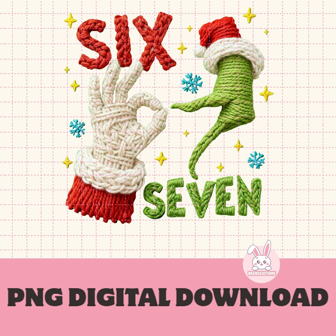 Funny Grinchmas Hand 67 Six Seven Meme Christmas, Xmas Movie 67 Hand ...