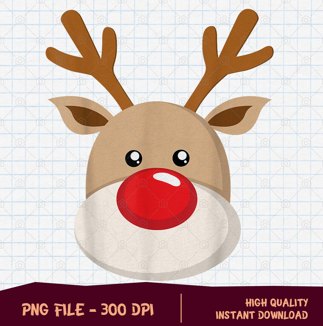 Merry Christmas Reindeer PNG, Girly Christmas Design, Sublimation ...