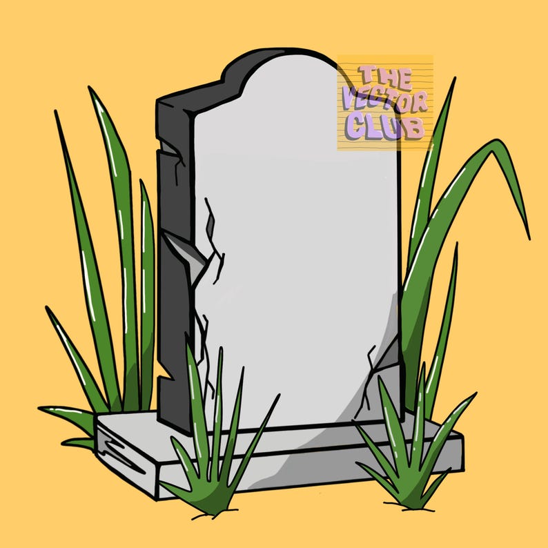 Spooky Halloween Tombstone SVG Bundle: Hand-drawn Clipart for Crafts ...