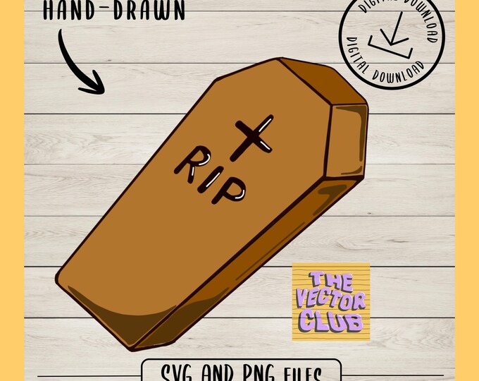 Coffin Outline SVG PNG: Minimalist Line Art (digital Files) - Etsy Canada