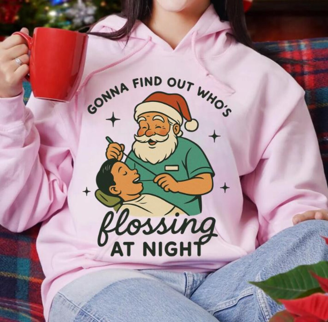 Christmas Santa Dental PNG, Funny Dental Santa PNG, Dentist Xmas PNG ...