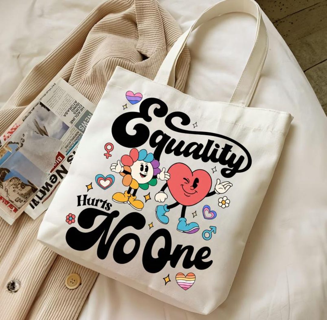 Equality Hurts No One Tote Bag, Trendy Equal Rights Tote Bag, LGBTQ ...