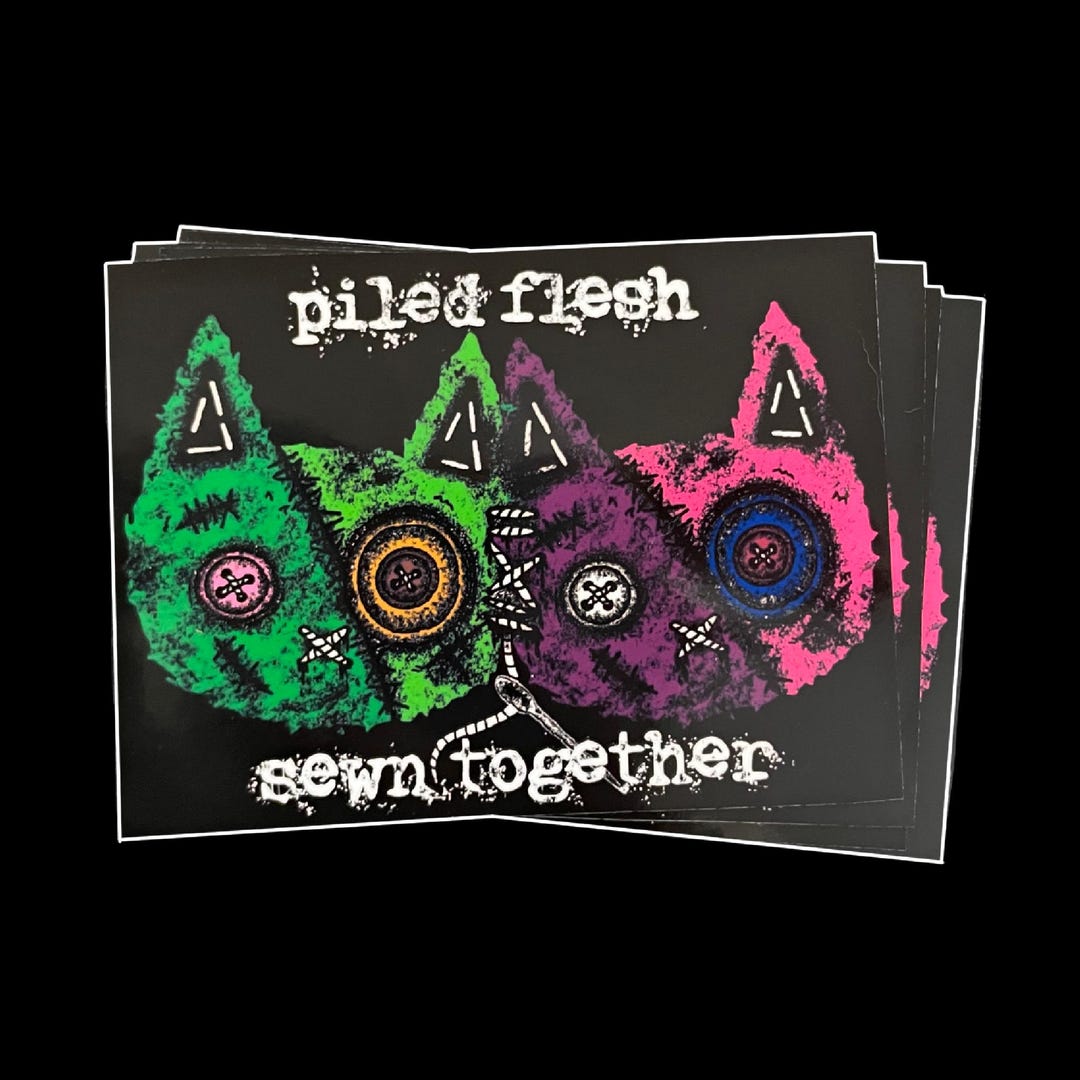 Pf Sewn Together Sticker - Etsy