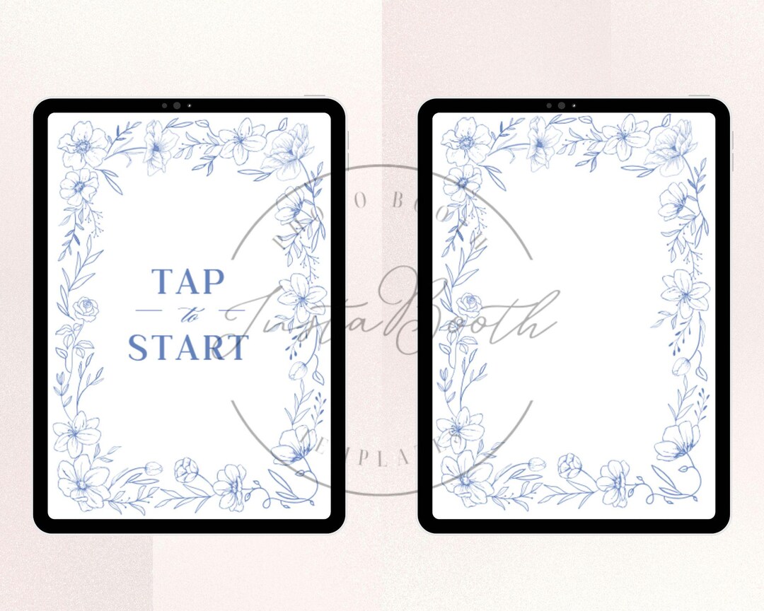 Photo Booth Tap to Start Screen, Idle Screen, Customizable for Salsa ...