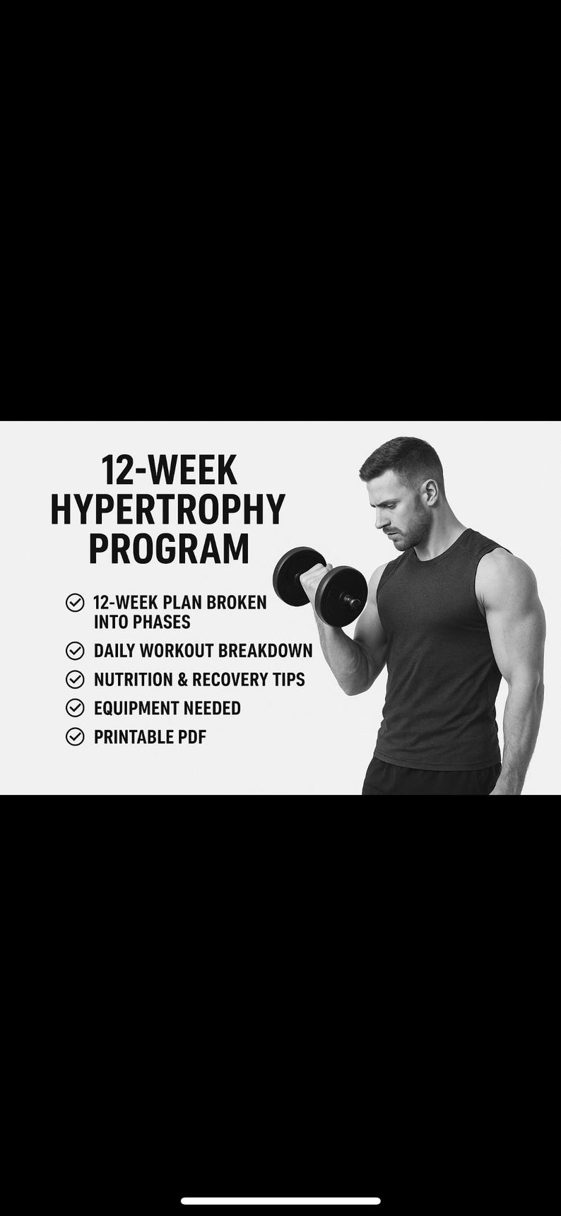 12-week Hypertrophy Workout Plan | 5-day Muscle Building Program | PDF Gym Guide for Strength ...
