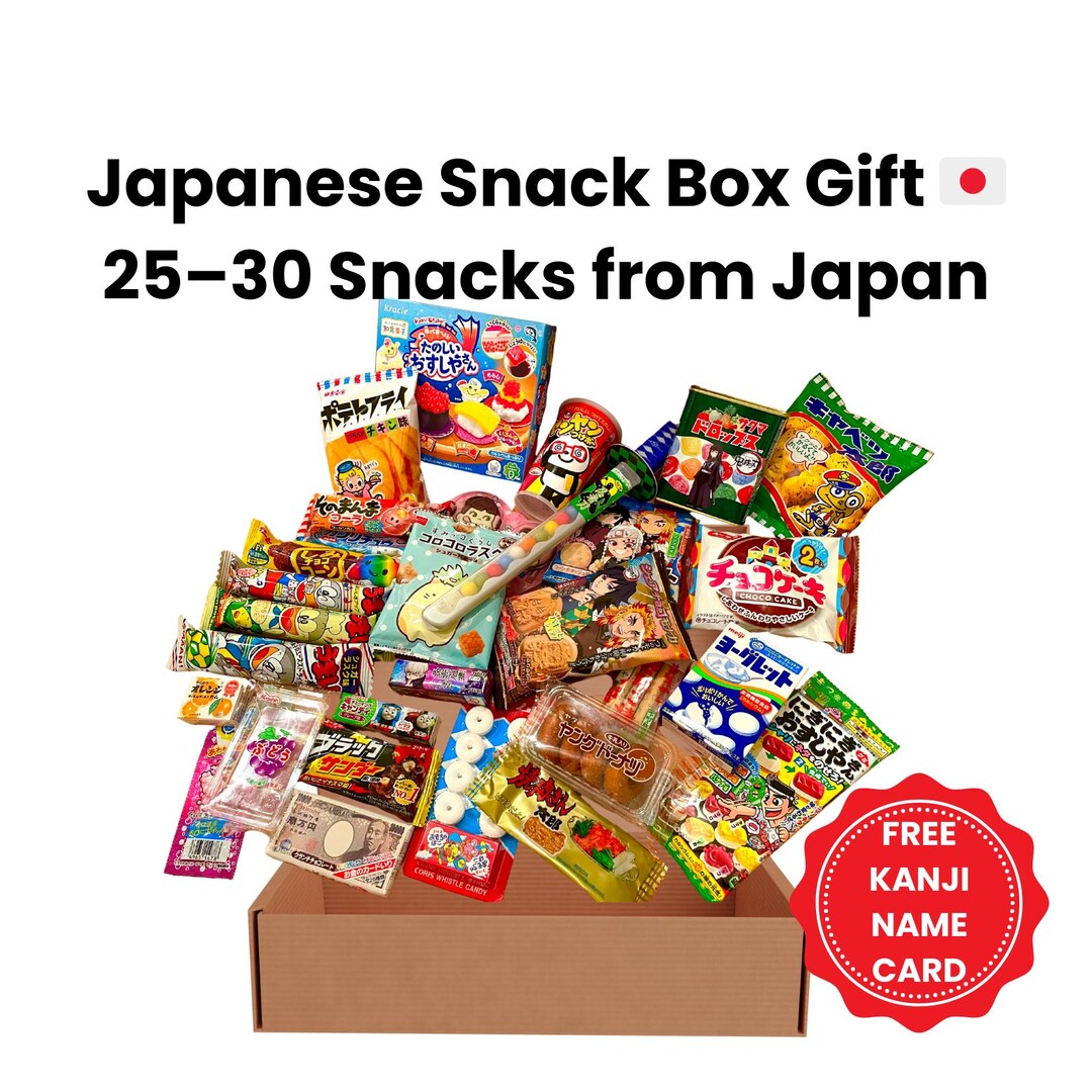 Japanese Snack Box Gift – 25–30 Dagashi Treats From Japan | Fun Candy ...