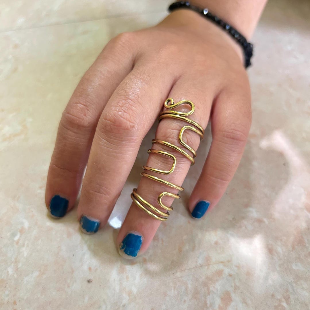 Swan Neck Deformity Support, Gold Splint Knuckle Ring, Adjustable ...