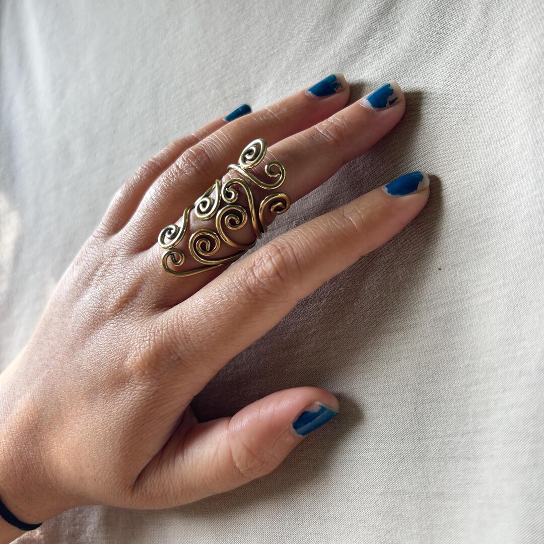 Spiral Full Finger Gold, Adjustable MCP Ring Splint, Finger Splint for ...