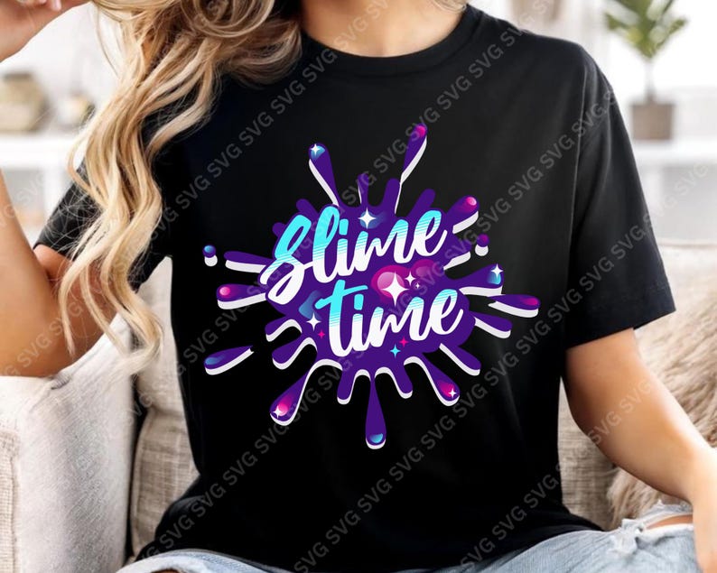 Slime Time SVG PNG, Kids Slime Party Quote Download, Fun Children SVG ...