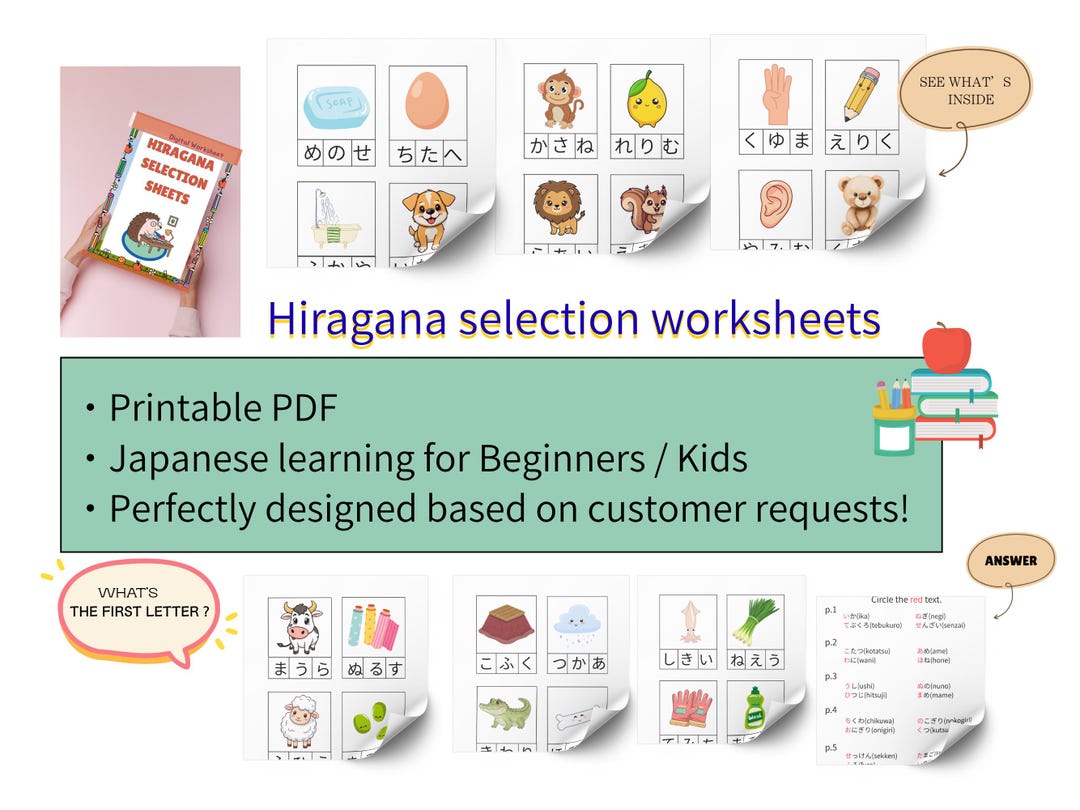 This Printable PDF Worksheets Are Excellent Resource for Japanese ...