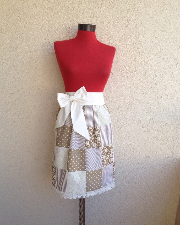 Patchwork Apron Retro Apron Full Apron Apron | Etsy