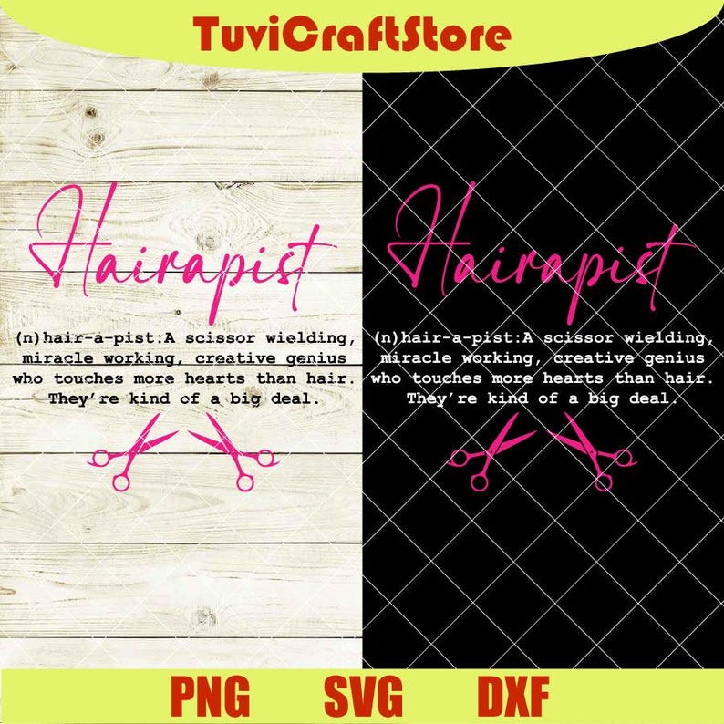 Hairapist Definition Svg Retro Hairstylist Png Hairdresser Svg ...
