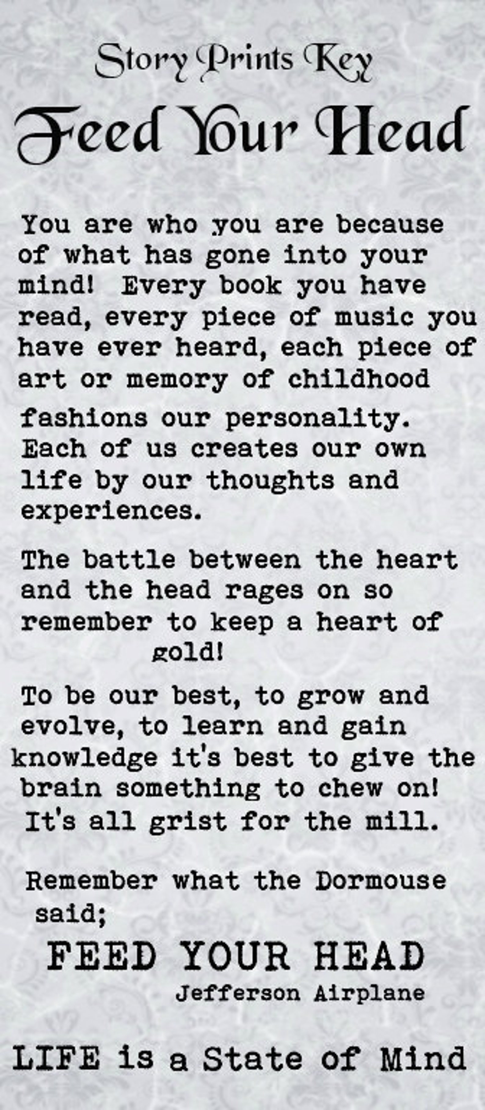 Feed Your Head ....fine Art Print 11x14 - Etsy