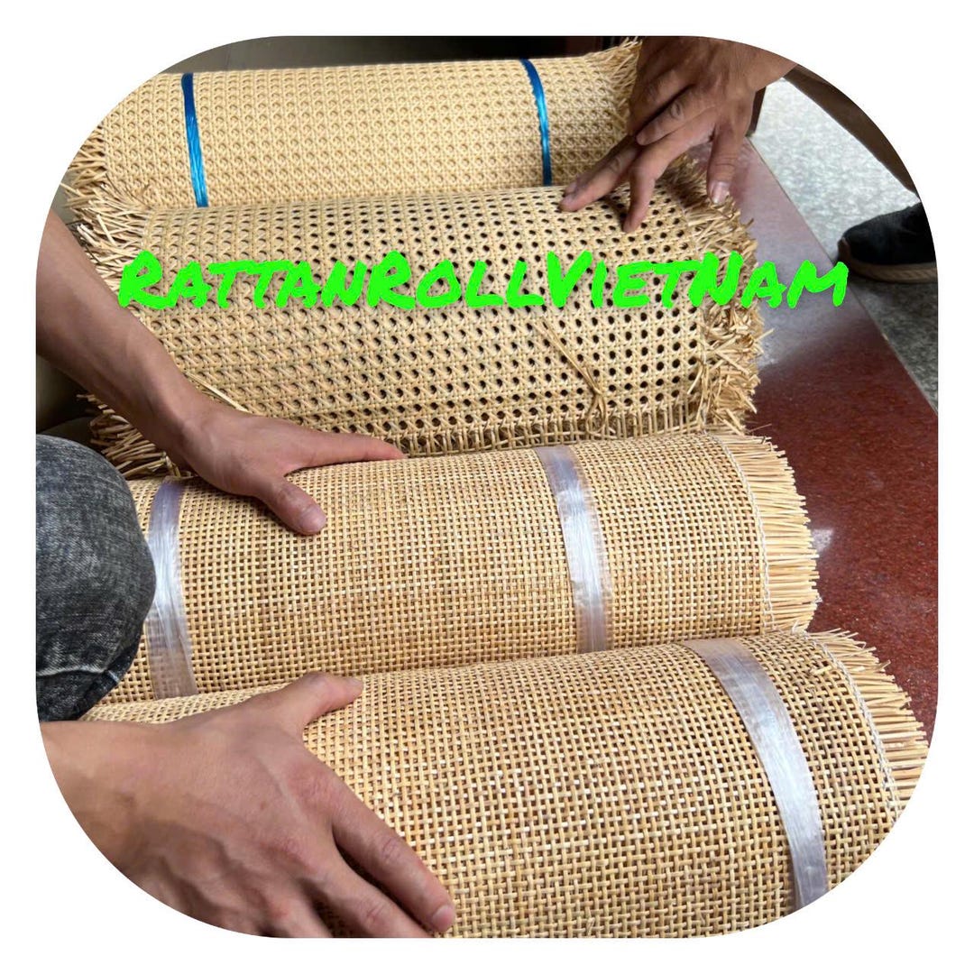 PREMIUM Rattan Cane Webbing Natural Square Radio Weave Cane for DIY Big ...