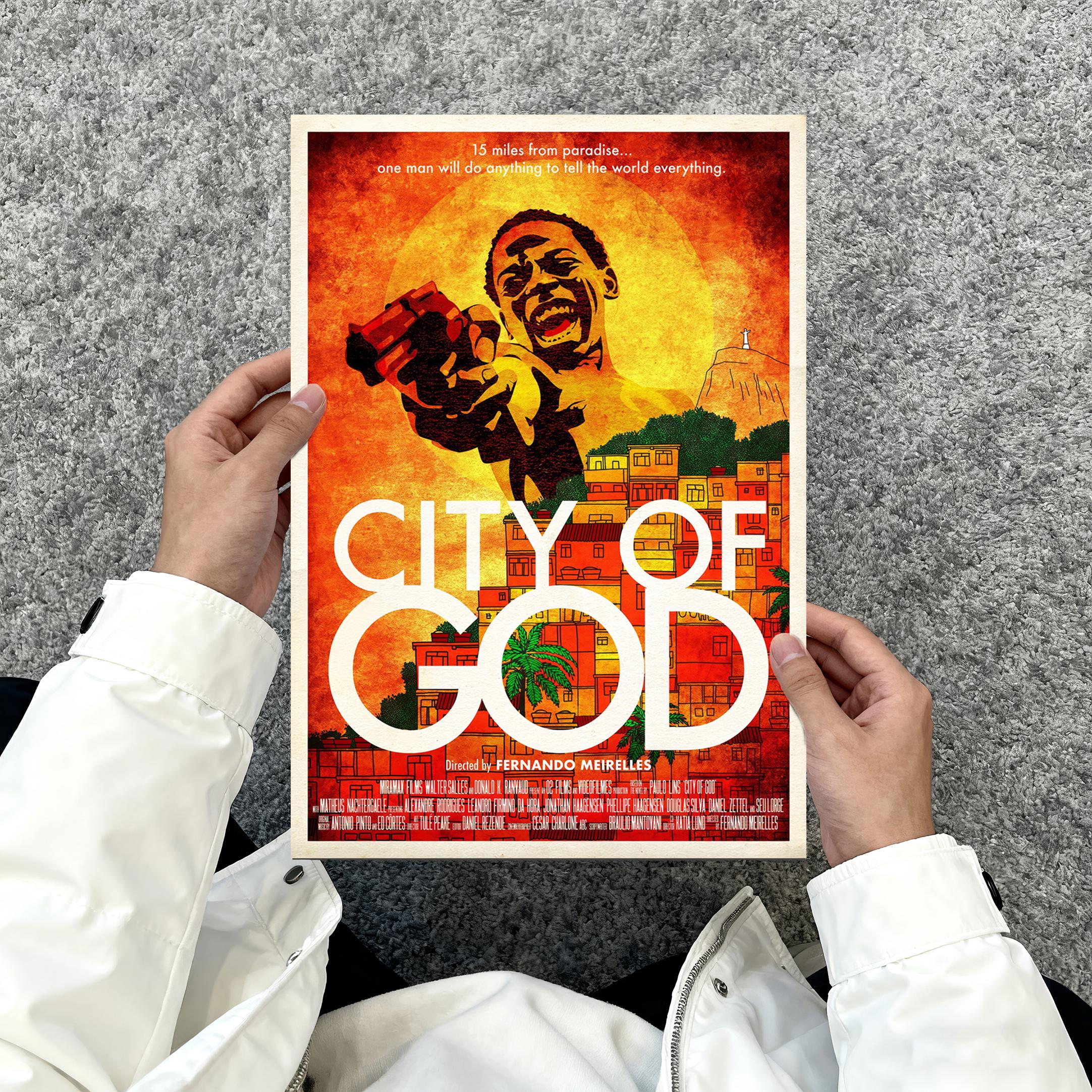 City of God Movie Poster,canvas Posters,high Quality Print Poster,home ...