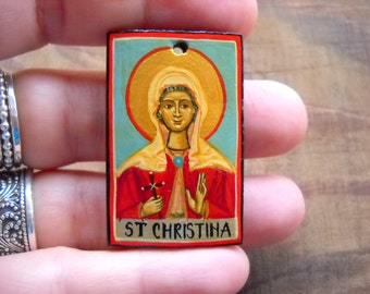 St. Christina the Astonishing Holy Card/prayer Card - Etsy