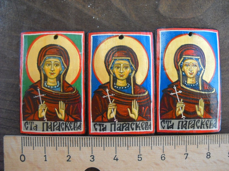 Miniature Icon of Saint Paraskeva of the Balkans, Also Known as Sveta ...