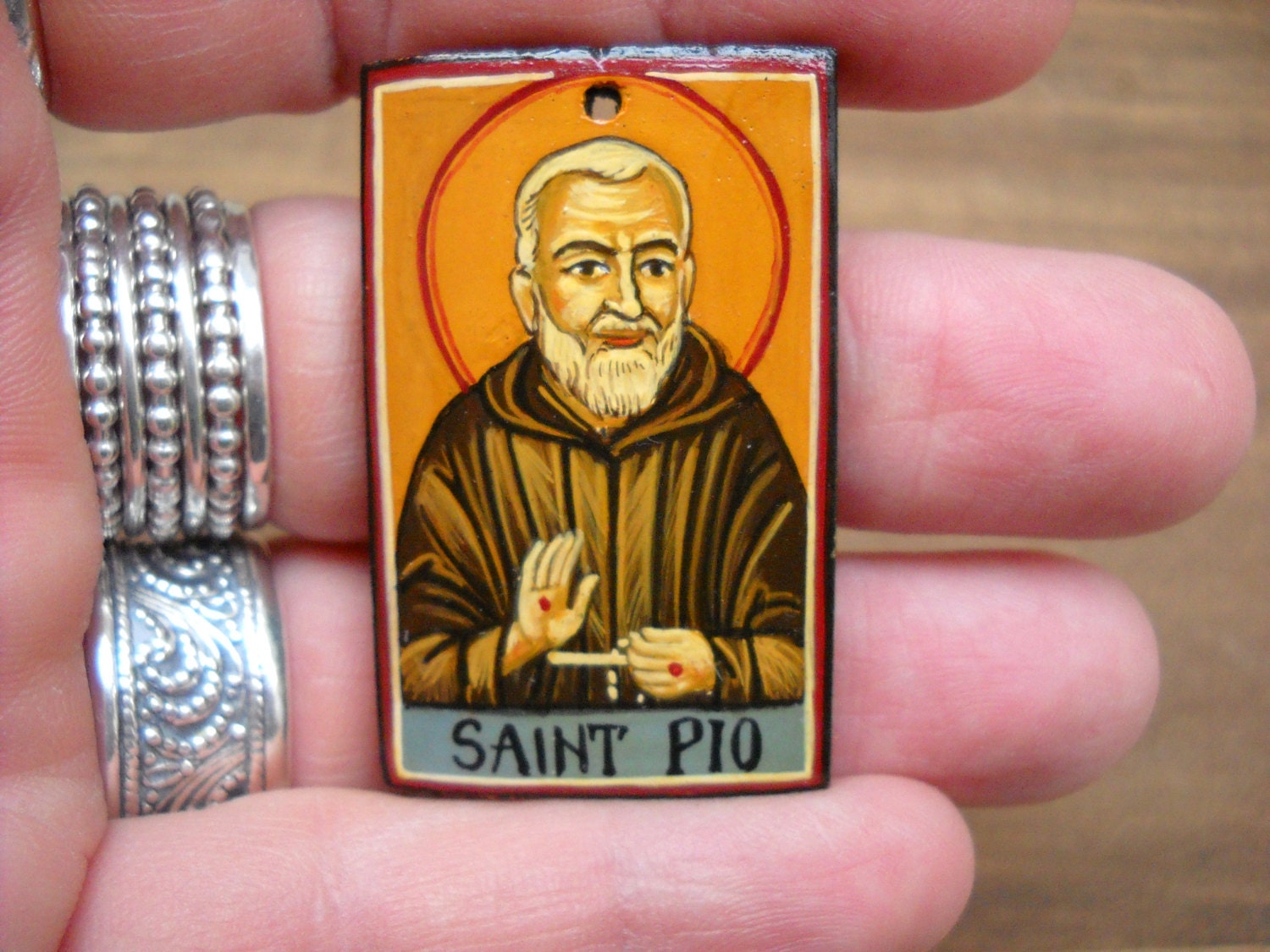 Miniature icon of St.Padre Pio of PietrelcinaReligious | Etsy
