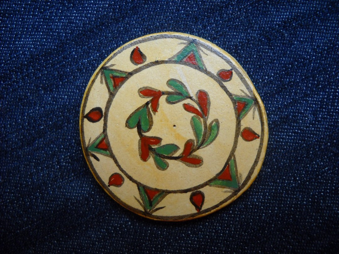 Ceramic Magnets, Fridge Magnets, Floral Folk Art Painting Magnets, Cute ...