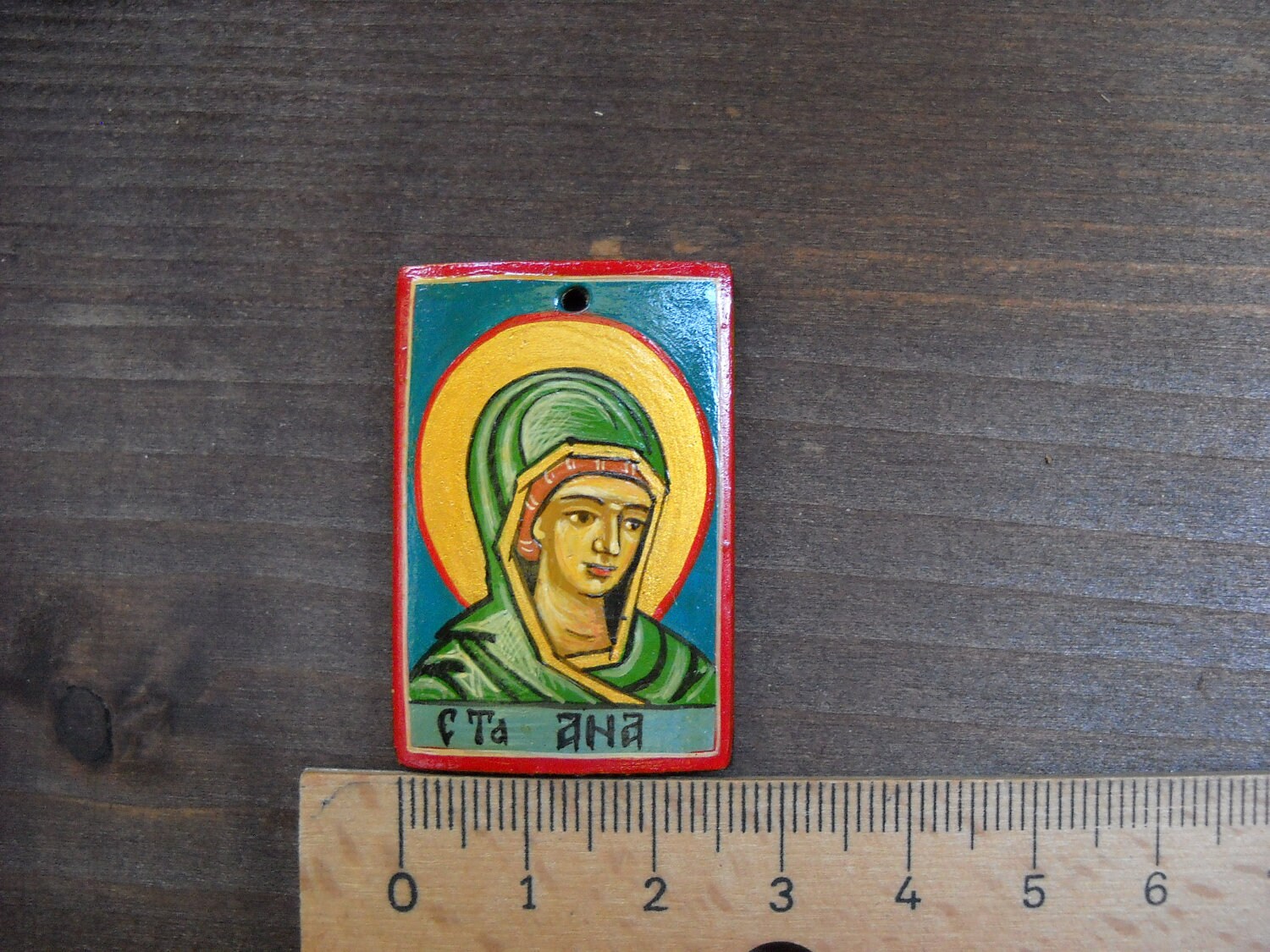 Miniature Icon of Saint Anna St. Anne, Patron Saint of Mothers and ...