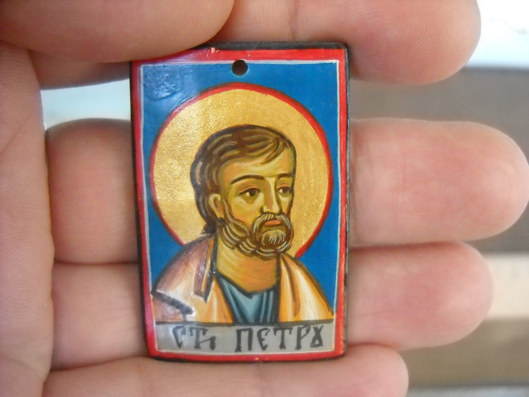 Miniature Icon of Saint Peter or Simon Peter, One of the Twelve ...