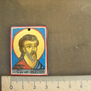 Miniature Icon of Saint Matthew, St. Matthew the Evangelist Catholic ...