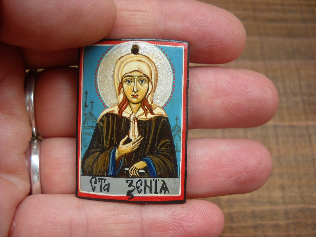 Miniature Icon of Saint Xenia of St. Petersburg- Saint Ksenia, St Xenia ...