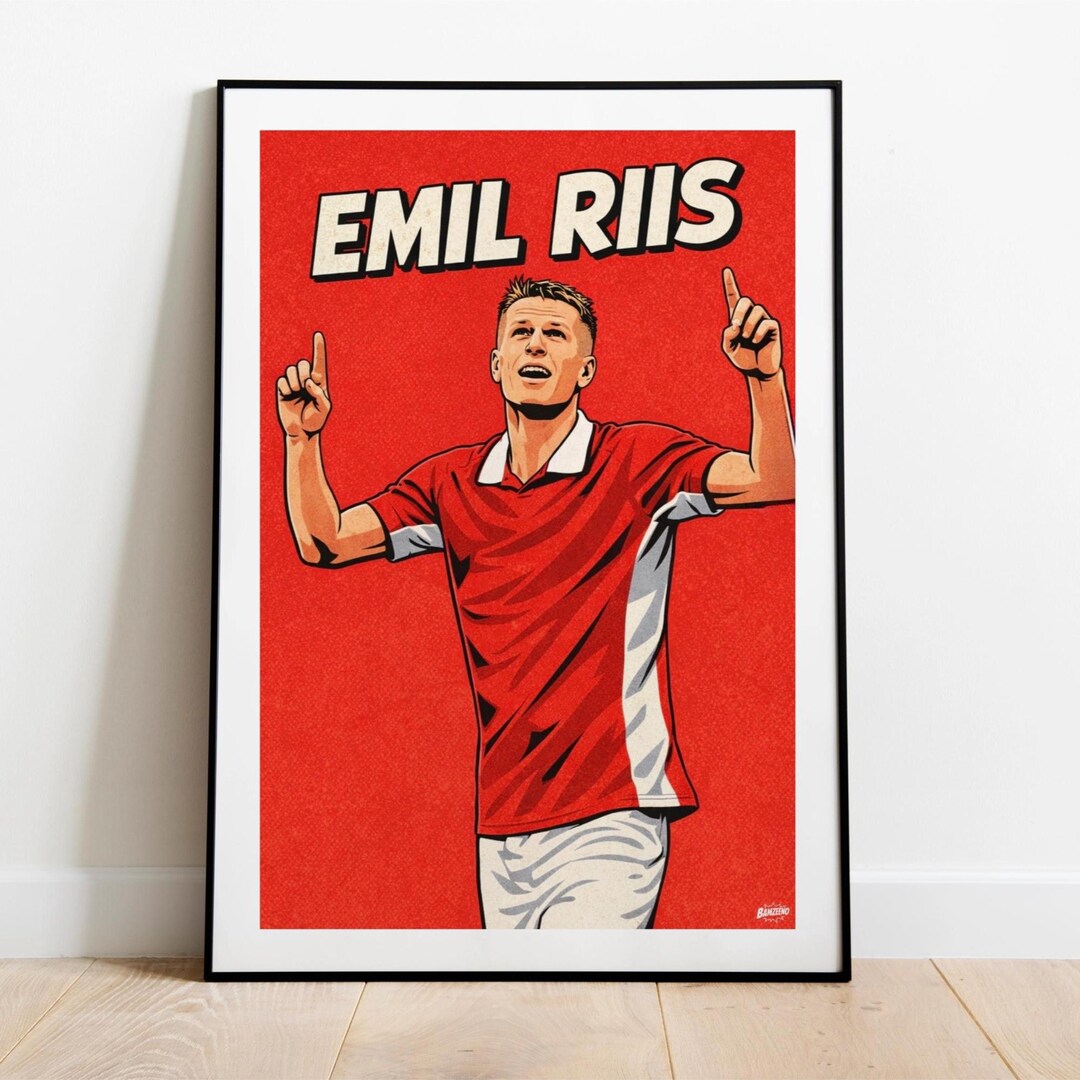 Emil Riis Jakobsen Poster - Comic Style Bristol City Fan Art Print - Etsy