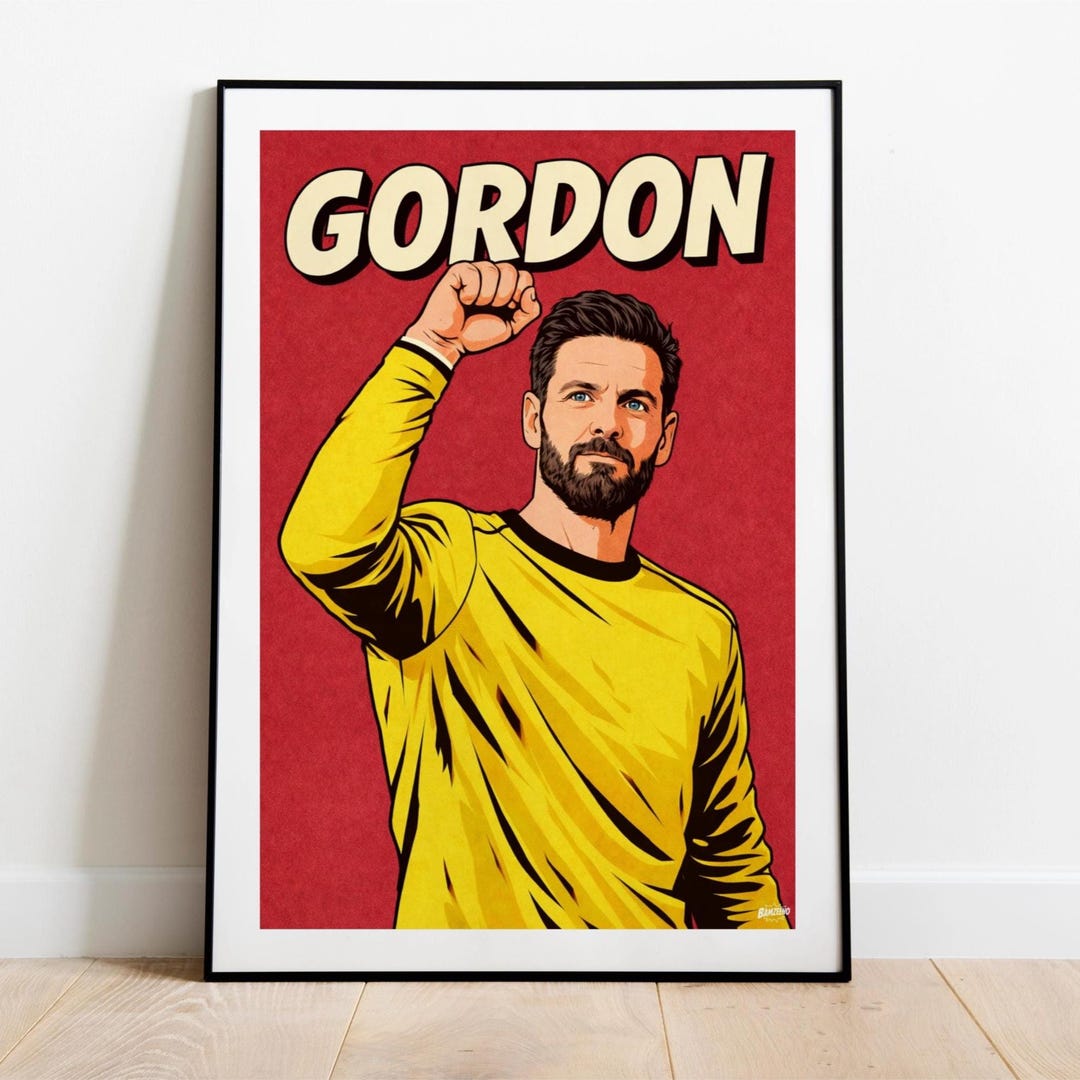 Craig Gordon Poster - Comic Style Hearts Fan Art Print - Etsy